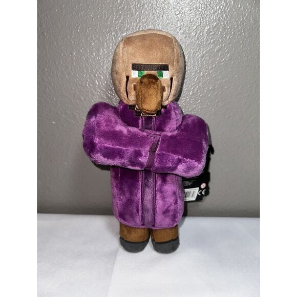 Mojang | Toys | Minecraft Mojang Jinx Purple Villager Priest Plush 25 ...
